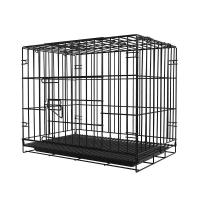 China Hot Sale Practical Pet Multiple Sizes Safe Stable Stainless Steel Metal Foldable Carriers Pet Dog Cage for sale