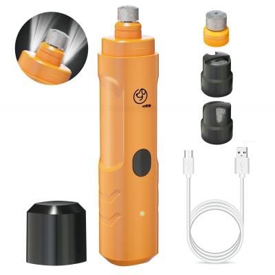 China Professional Usb Power Electric Automatic Pet Nail Clipper Silent 3 Speed Switch Pet Nail Grinder for Cats and Dogs for sale