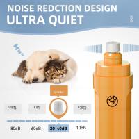 China Professional Usb Power Electric Automatic Pet Nail Clipper Silent 3 Speed Switch Pet Nail Grinder for Cats and Dogs for sale
