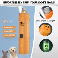 China Professional Usb Power Electric Automatic Pet Nail Clipper Silent 3 Speed Switch Pet Nail Grinder for Cats and Dogs for sale