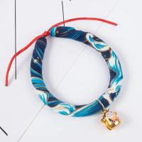 China Cute and Wind Collar Bell Neck Collar Neck Strap Neck Chain Cat Accessories Necklace Cute Cotton and Linen Pet Pendant for sale