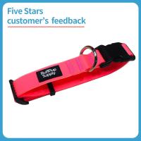 China Manufacturer Wholesale Own Design Printing Rubber Coated Custom Waterproof Dog Collar and Leash for sale