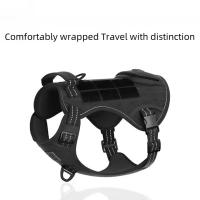China Outdoor Pet Training Durable Pet Tactical Vest Dog Cooling Coat with Adjustable Chest Dog Harness and RIBBONS Decoration for sale