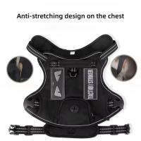 China Outdoor Pet Training Durable Pet Tactical Vest Dog Cooling Coat with Adjustable Chest Dog Harness and RIBBONS Decoration for sale