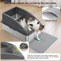 China Anti-Urine Leakage Stainless Steel Cat Litter Box XL with High Sided Design and Non-Stick Bottom for sale