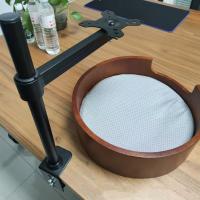 China 2025 New Design Height Adjustable Wooden Desk Cat Bed Safety Cat Shelves with Metal Frame for Cat Lovers for sale