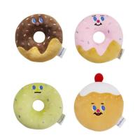 China Indoor Eco-friendly Bagel Bread Bite Sound Plush Toy for Dogs Hidden Food Smell Foreign Trade for sale