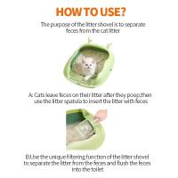 China Pet Cleaning Supplies Waste Poop Scooper Cat Litter Scoop Individual weight 22g Convenient and Long-lasting for sale
