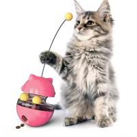 China Factory Wholesale Pet Cat Toy Interactive Lucky Cat Shake Leaky Toy Cat Shake Toy for sale
