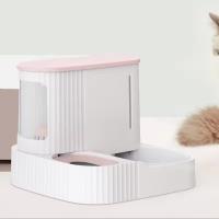 China 3L Pet Dog Automatic Feeder with Dry Food Storage and Water Bowl PET ABS Material Dogs' Convenient Feeding Solution for sale