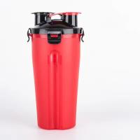 China Wholesale Portable 2-in-1 Dog Water Bottle Bowl Small Size Outdoor Travel Foldable  for Pets & Animals for sale