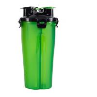 China Wholesale Portable 2-in-1 Dog Water Bottle Bowl Small Size Outdoor Travel Foldable  for Pets & Animals for sale