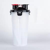 China Wholesale Portable 2-in-1 Dog Water Bottle Bowl Small Size Outdoor Travel Foldable  for Pets & Animals for sale