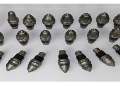 China 22mm Round Shank Chisel Bullet Teeth Holder For Piling Drilling Tools for sale