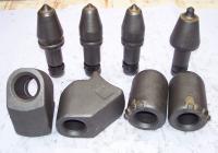 China Cemented Carbide and Alloy Steel Piling Tooth Holder with Forging Process and 19mm/22mm Carbide Diameter for Foundation Drilling for sale