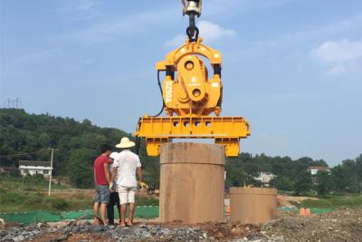 China APIE Electric Vibro Pile Hammer Hydraulic Foundation Machine 90 Kw for sale
