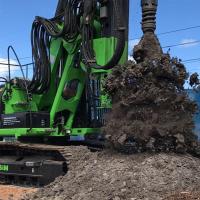 China 80kNM Hydraulic Rotary Drilling Rig Small Bore Multifunctional Excavator Screw Pile for sale