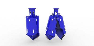 China Pile Machinery Drill Rig Bucket Teeth Two Flap 1200mm for sale