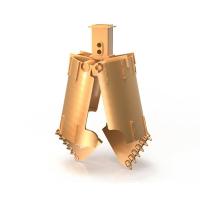 China Hole Drilling Tools Rock Mud Bucket Drill Bit Flat Bullet Teeth Two Flap Open for sale
