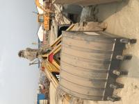 China Excavator Telescopic Long Boom Arm Bored Piling Foundation Sticks With Clamshell Bucket for sale