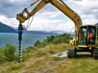 China KA4500 Hydraulic Earth Augers Mini Excavator Attachment Drilling Machine Post Hole Digger for sale