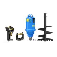 China High Hydraulic Torque Drive Earth Pile Auger Drill For Excavator And Digging Holes for sale