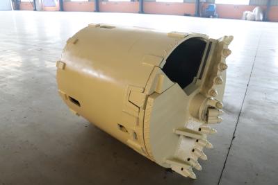 China 3000mm Rig Rock Drilling Bucket Small Bullet Teeth Welding for sale