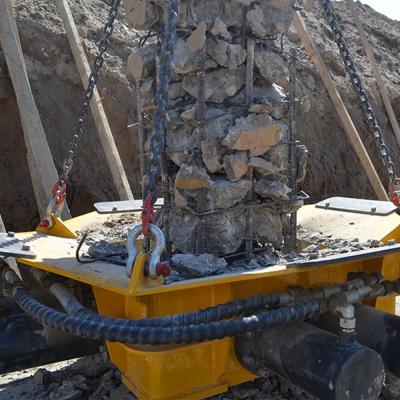 China Concrete Hydraulic Pile Head Rock Breaker Digger For 8t Excavator 400mm for sale