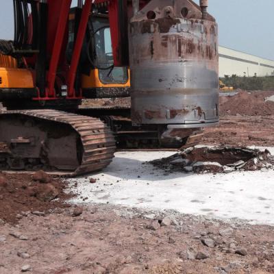 China Bore Piles Drilling Single Cut Rock Bucket DF30 Bullet Teeth Post Hole ISO9001 for sale