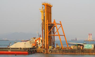 China Electric Bottom Feeding Stone Column Pile Driver Vibration Replacement Construction for sale