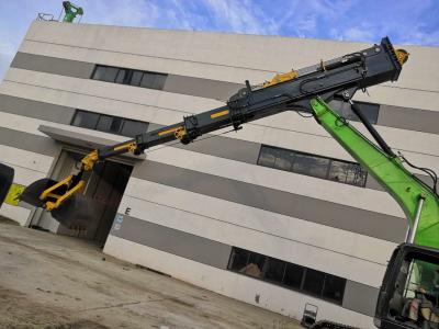 China Silver Expandable Clamshell Arm For 15ton Excavator Max.Vertical Digging Radius 6430mm for sale
