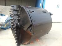 China Drill Pipe Mud Bucket 1200mm Diameter Rock Drilling Bucket With Bullet Teeth for sale