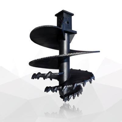China Rock Soil Clay Sand Bucket Auger  Drilling Tools Straight Conical Auger With Flat Teeth for sale