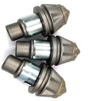 China 9-30mm Drilling Tools Rock Auger Bullet Teeth Round Shank Chisel For Piling Rigs for sale