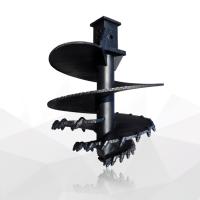 China Rock Drilling Conical Auger Bucket Slag Single Auger With Flat Teeth For Gravel Layer for sale