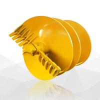China Flat Teeth Straight Clay Auger For Heavy Machinery 1200mm Diameter Drilling Bucket for sale