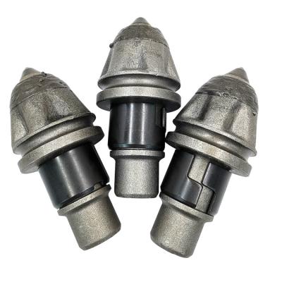 China Precision Steel Rotary Drilling Rig Tools Bullet Teeth Round Shank Chisel 9-30mm for sale