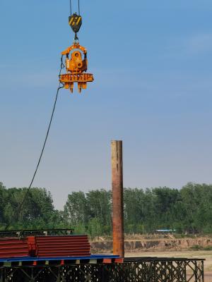 China Pile Driver Attachment 90kw 120kw 150kw Electric Sheet Pile Vibro Hammer for sale
