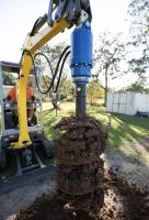 China Excavator Attachment Earth Auger Drill For 6-10 Ton Digger for sale
