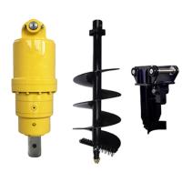China Hole Digging Machine Excavator Skid Steer Attachments Hydraulic Earth Auger Drill For Sale for sale