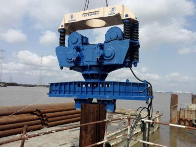 China Pile Driver Steel Sheet Piling Electric Vibro Hammer For Bridge Project Offshore for sale