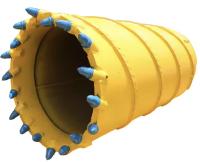 China Private Customized Rotary Drilling Rig Accessories Core Barrel With Bullet Teeth for sale