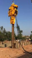 China Excavator Attachments Piling Equipment Vibro Hydraulic Vibrator Pile Driver Hammer for sale
