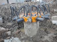 China Heavy Duty Round Pile Cutter Hydraulic Concrete Pile Splitter for sale