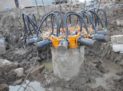 China Heavy Duty Round Pile Cutter Hydraulic Concrete Pile Splitter for sale