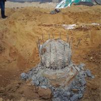 China Crane Suspended Hydraulic Pile Breaker for Deep Foundation Bored Pile Head Removal for sale
