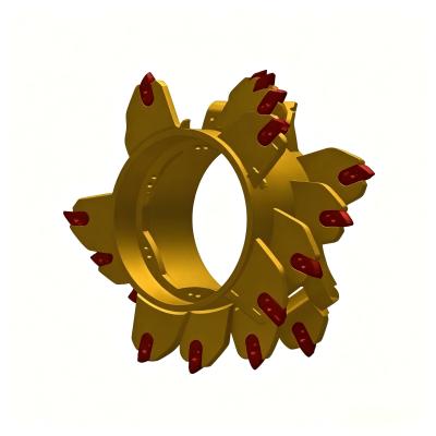 China Flat Cutting Teeth Wheel Trench Cutter Ideal For Excavation Contractors Requiring Durable And Trenching Equipment for sale