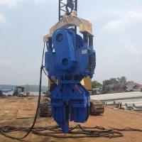 China Excavator Mounted Vibro Hammer Vibratory Pile Driver Attachment for Steel Sheet Pile H‑Beam and Pipe Pile Driving for sale