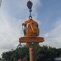 China Suspended Vibro Hammer with Eccentric Moment 460 Nm Designed For H‑beams and Pipe Piles for sale