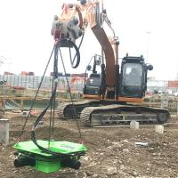 China Excavator Mounted Square Pile Breaker Multi‑Cylinder Hydraulic Square Pile Cropper For Concrete Pile Head Breaking for sale